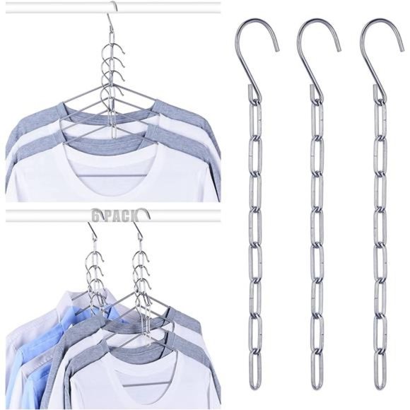 Storage & Organization | Dticon Hangers Space Saving Metal Chain ...
